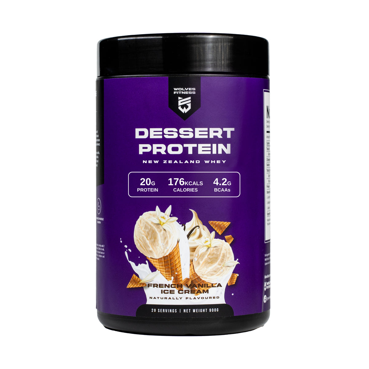 DESSERT PROTEIN FRENCH VANILLA ICE CREAM [900g Tub - 20 Servings]