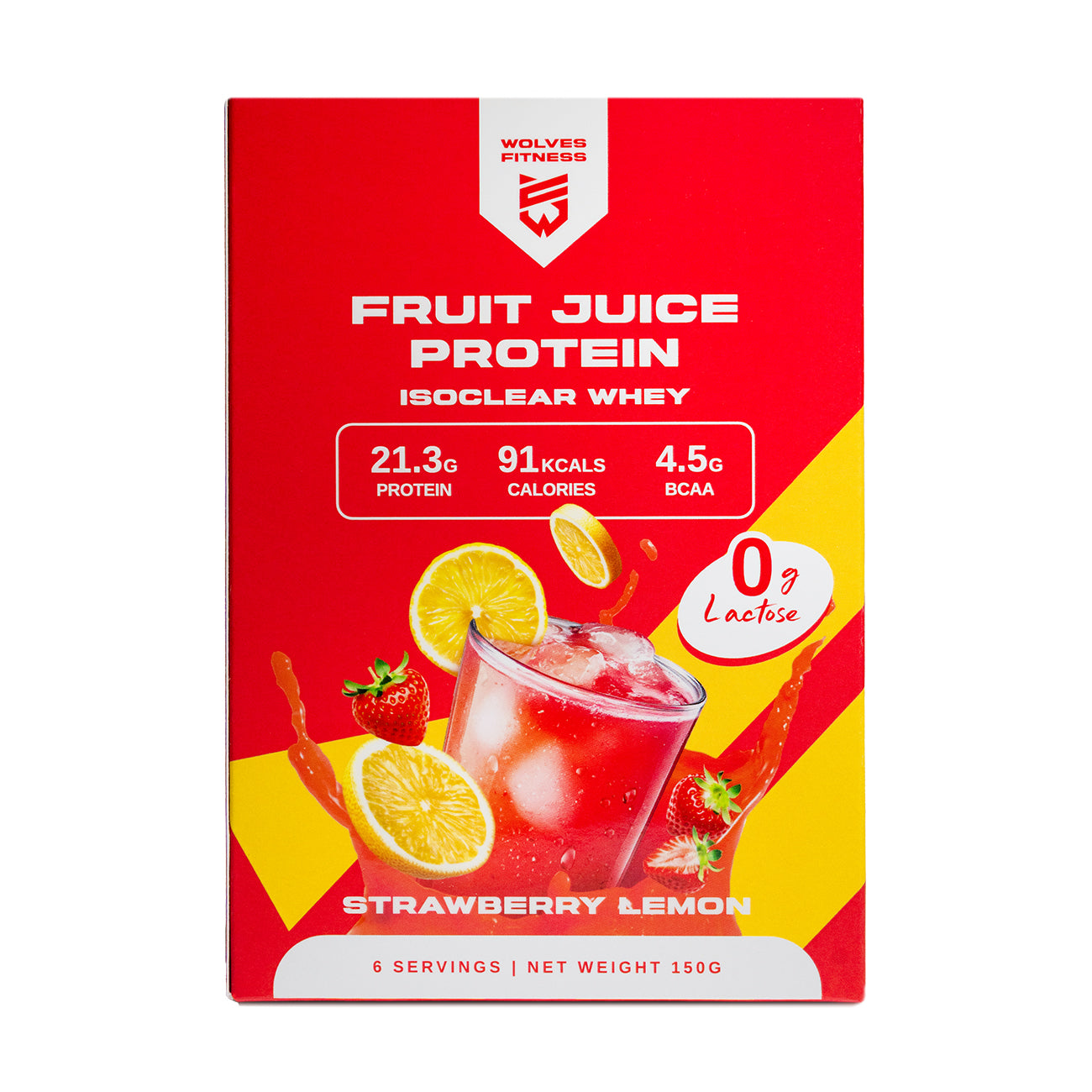 [150g Sachets] FRUIT JUICE PROTEIN - STRAWBERRY LEMON